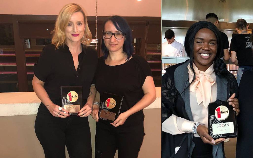 SOCAN presents No. 1 Song Awards to three chart-toppers in four days ...