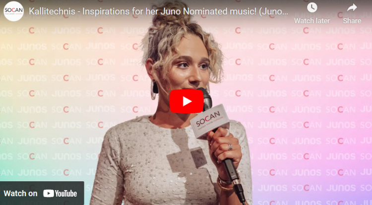 Video: JUNOs 2022 – Karl Wolf, Kallitechnis and Moonshine on the red carpet - SOCAN Words and Music